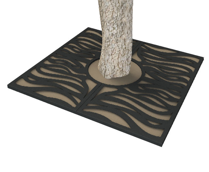 ASF Rivulet square mild steel tree grille | Architectural Street ...