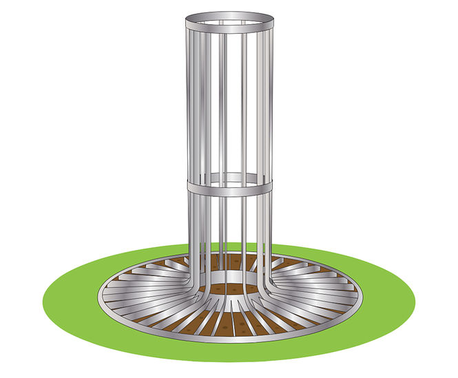 ASF 3001 steel laser-cut tree grille guard system | Architectural ...