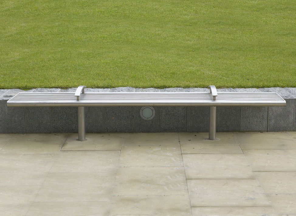 Images for ASF Leeds West End stainless steel bench seat