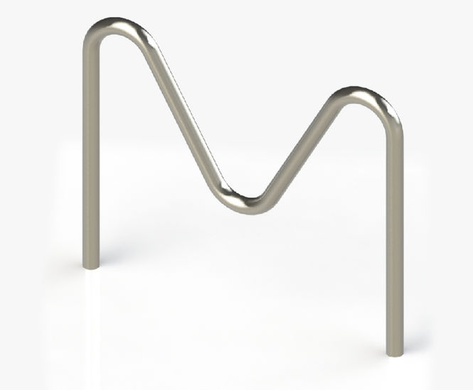 ASF 8014 M stainless steel cycle hoops | Architectural Street Furnishings