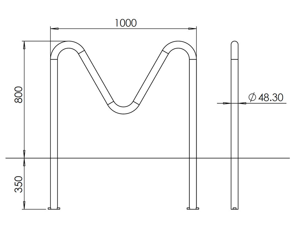 ASF 8014 M stainless steel cycle hoops | Images