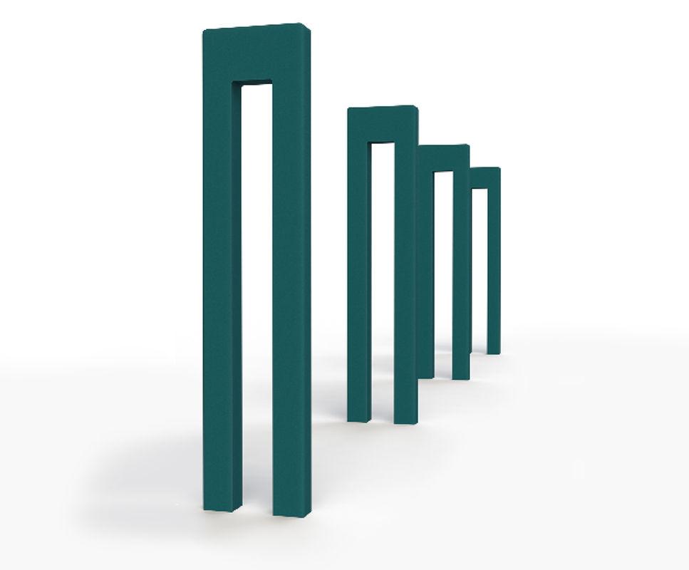 ASF 022 rectangular section steel bollard | Images