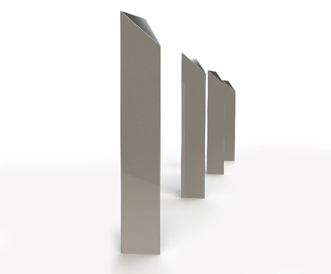 ASF 010 triangular steel bollard | Architectural Street Furnishings