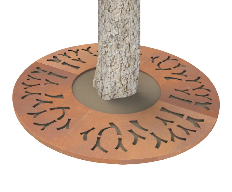 Images for ASF Branch round corten steel tree grille