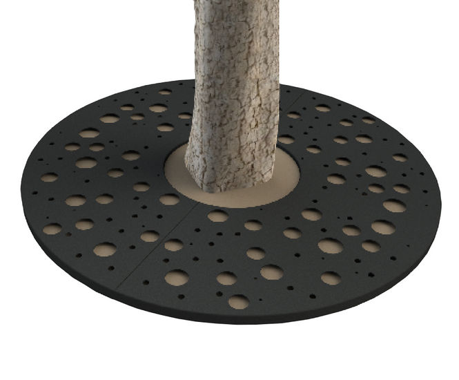 ASF Planet round mild steel tree grille | Architectural Street Furnishings