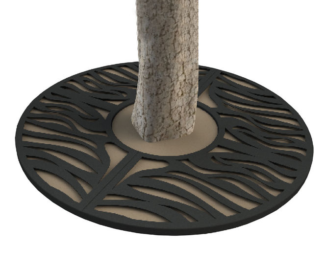 ASF Rivulet round mild steel tree grille | Architectural Street Furnishings