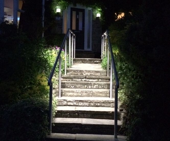 ASF LED illuminated post and rail | Architectural Street Furnishings