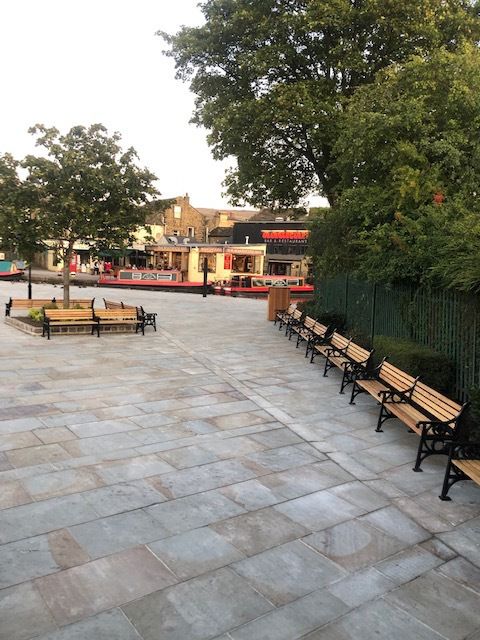 Images for Extra long cast iron and timber seating for public realm