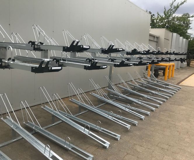 ASF Double Stacker cycle rack | Architectural Street Furnishings