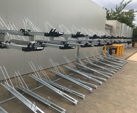 ASF Double Stacker cycle rack | Architectural Street Furnishings | ESI ...