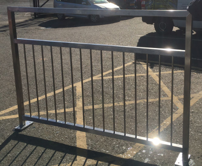 ASF stainless steel pedestrian guardrail | Architectural Street Furnishings