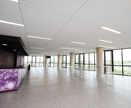HRC (High Recycled Content) one-step ceiling solution | Zentia | ESI ...