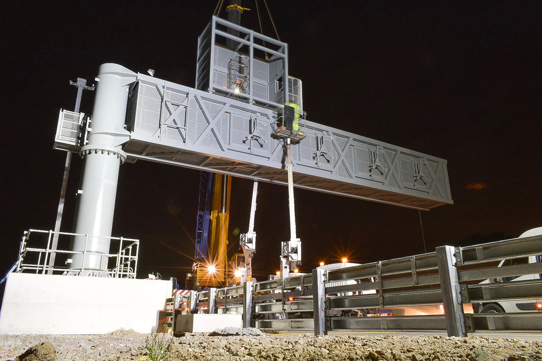 Gantries for M1 J23A to 25 smart motorway | Nusteel Structures | ESI ...