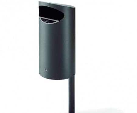 SANTOLINO 60 litre post-mounted litter bin | ESE World | ESI External Works