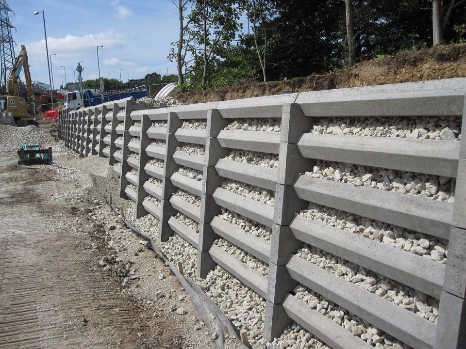 Andacrib concrete crib retaining wall system | Phi Group | ESI External ...