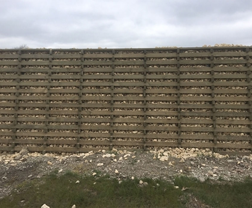 Permacrib retaining wall - new retail site, Sheffield | Images