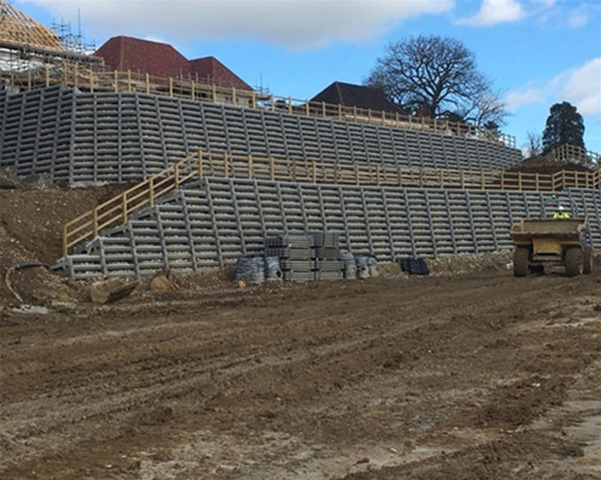 Retaining structures for luxury homes development | Phi Group | ESI ...