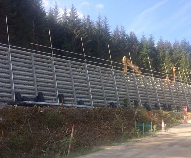 Water Retaining Wall Construction