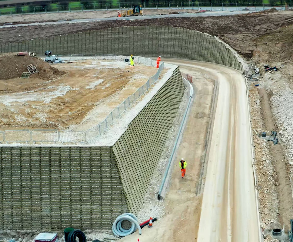 Images for Massive retaining wall project for Wren Kitchens