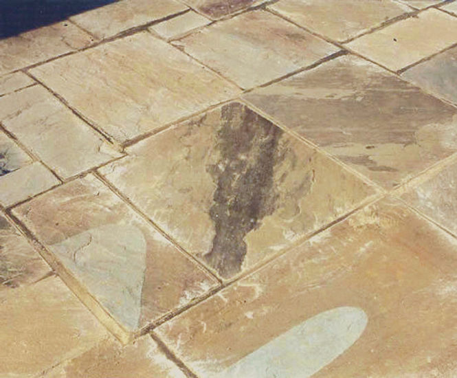 Riven Yorkstone paving flags - natural stone paving slabs | Pomery ...