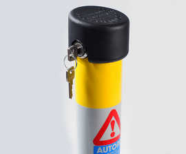 AUTOPA hinged, lockable parking posts | AUTOPA | ESI External Works