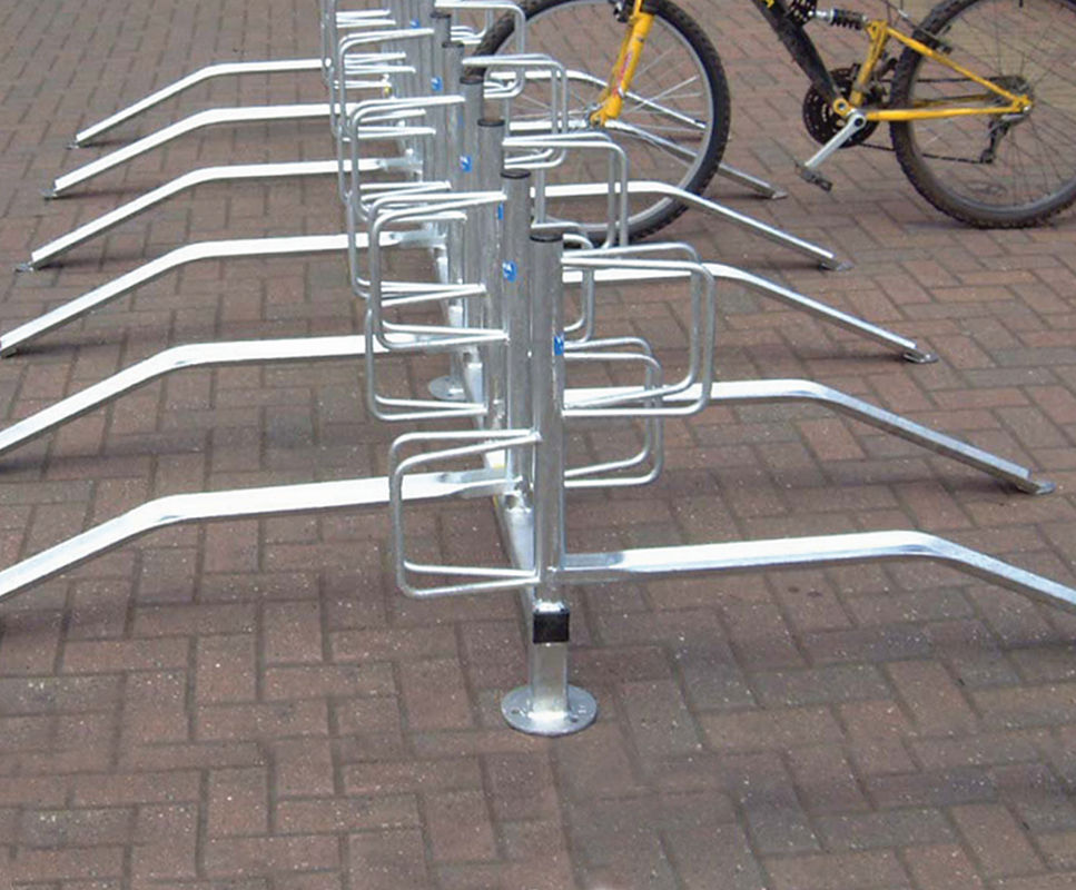 Type E - double-sided floor-mounted cycle rack | Images