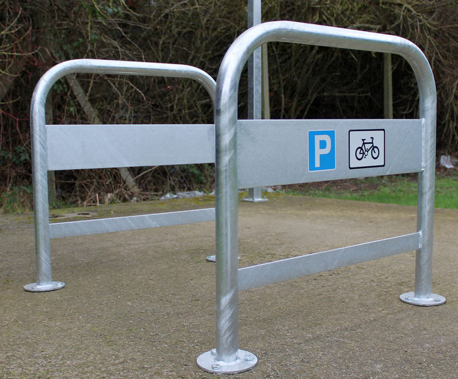 Birmingham - cycle stand, integral signage plate | AUTOPA