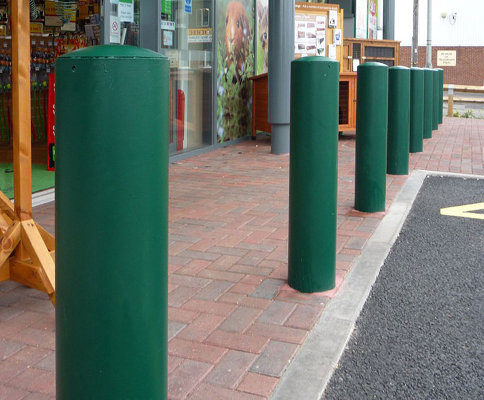 Images for AUTOPA plain round galvanised steel bollards