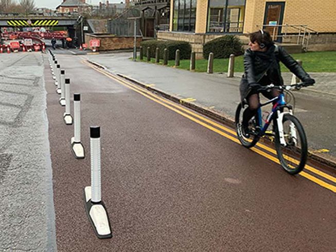 One Piece WandOrca cycle lane separator | Rediweld Traffic Products ...