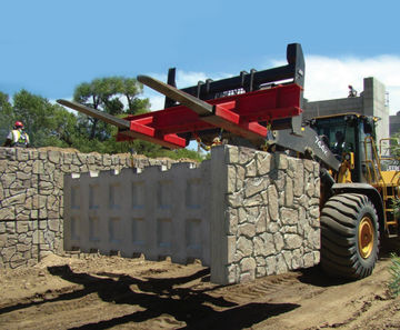 Concrete panel retaining walls | EXTERNAL WORKS