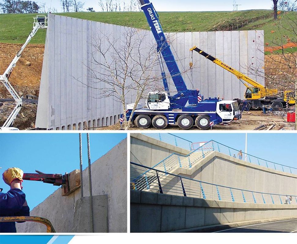 Images for TechWall™ - concrete retaining wall with full-height facing ...