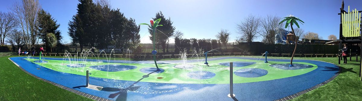 Images for Wet pour surfacing for splash pad installation at zoo