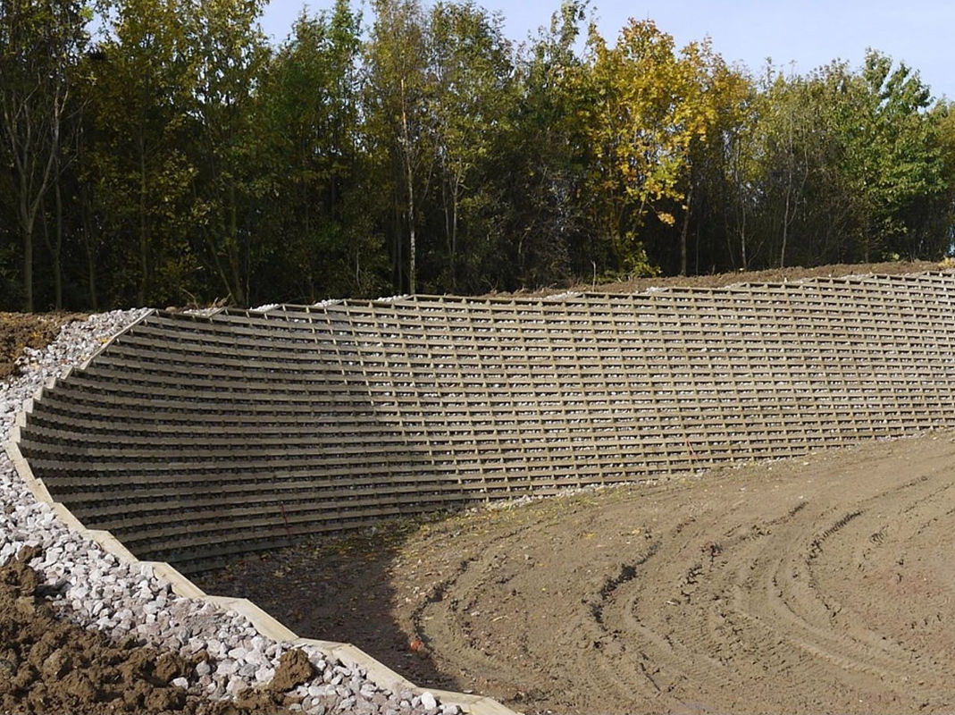 Timbalok timber crib retaining wall | Ruthin Precast Concrete