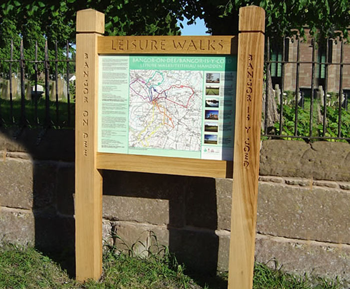 Images for Routed oak entrance signs