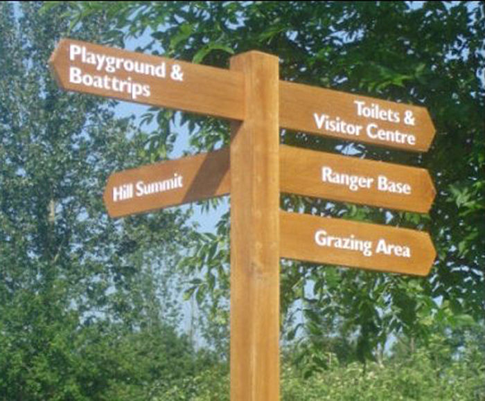 Images for Solid oak directional fingerposts