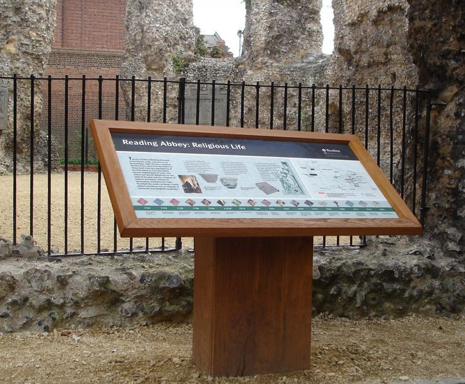 Oak lectern-frame signage | Shelley Signs