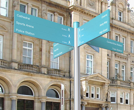 Waypoint adjustable aluminium fingerpost system | Signscape and ...