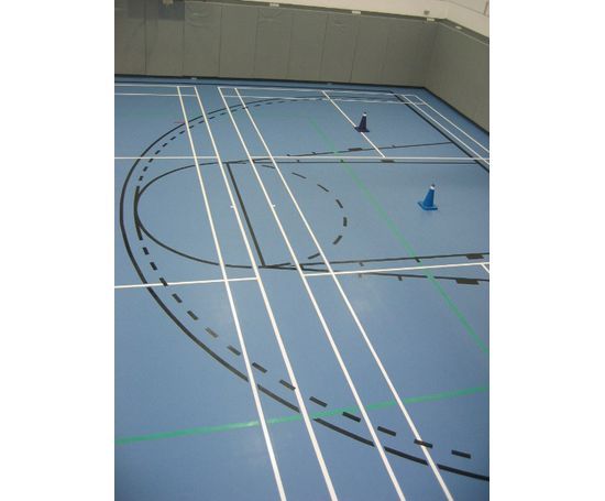 Indoor sports hall line marking services | Images