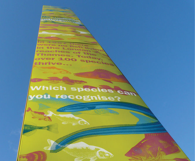 Custom made free standing external monolith signage | Stocksigns