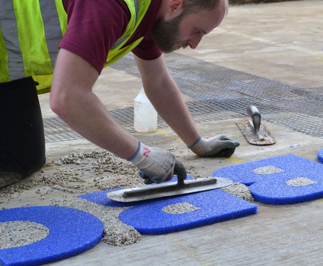 Creative permeable resin bound paving surface | SureSet Resin