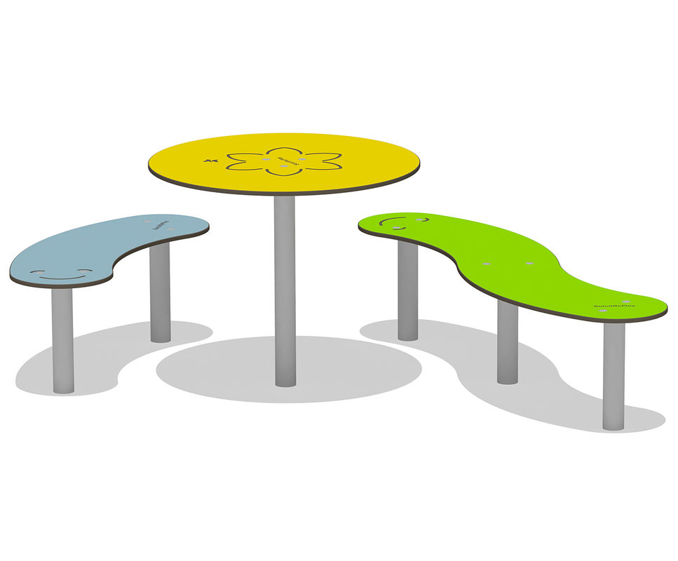 Images for Blossom Table with Bean and Pod Bench - wheelchair-accessible