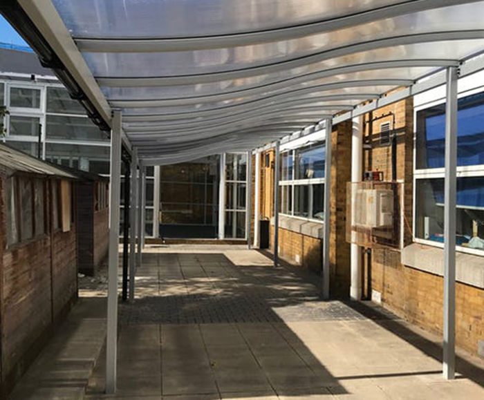 Winterbourne Wave shelter | NBB Outdoors | ESI External Works