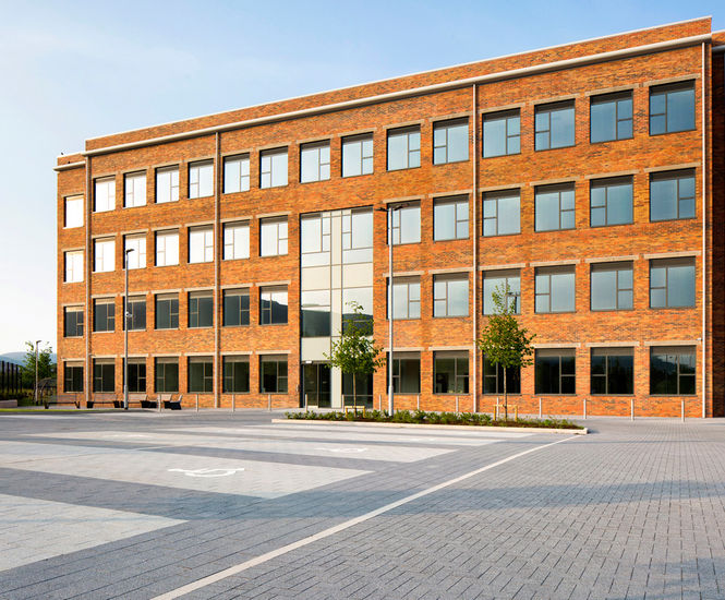 Tobermore facing bricks and paving transform business hub | Tobermore