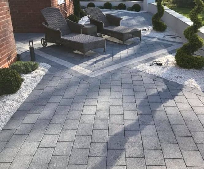 Sienna block paving for domestic patio project | Tobermore
