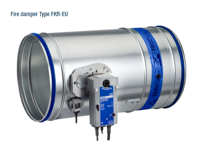 Type FKR-EU Fire Damper - For Large Diameters | TROX UK