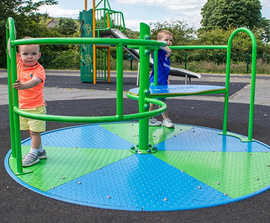 Swirl roundabout | Wicksteed Playgrounds | ESI External Works