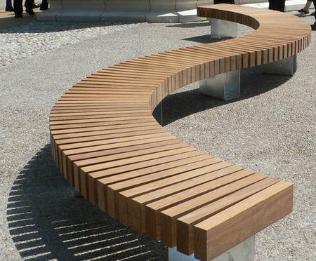 Bespoke hardwood seating | Woodscape | ESI External Works
