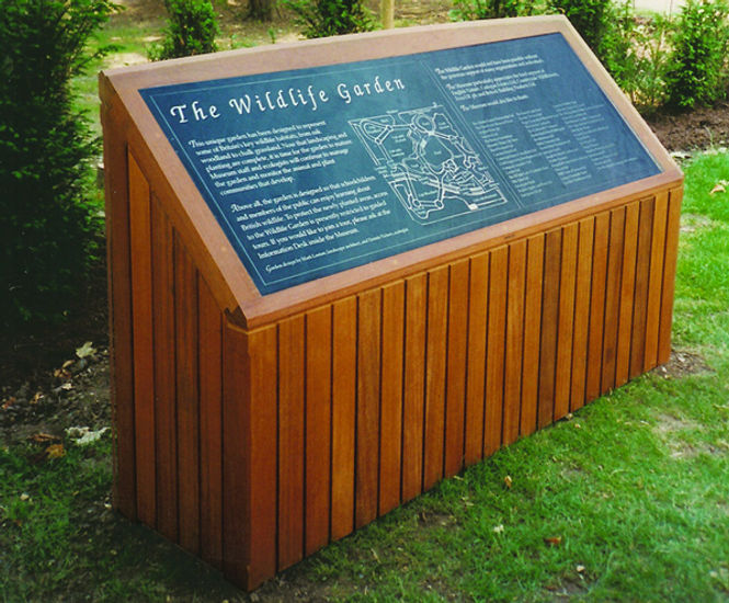 Hardwood timber information signs | Woodscape