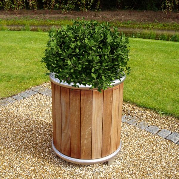 Excel hardwood timber planter | Woodscape | ESI External Works