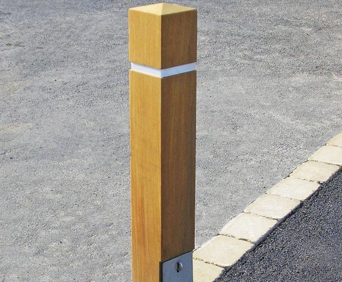 removable timber bollards